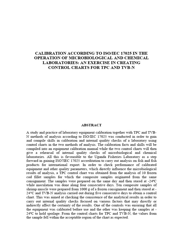 Calibration According To ISO IEC 17025 1703284849 | Download Free PDF | Calibration | Ph