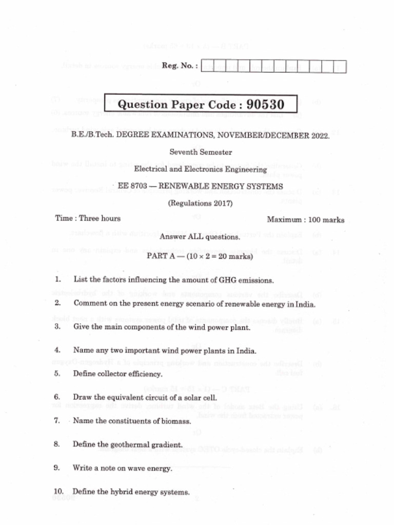 EEE-ND-2022-EE 8703-Renewable Energy Systems-811851689-ND22EE | PDF