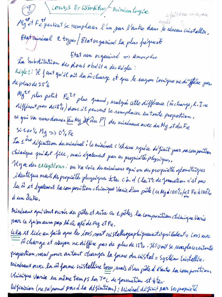 Cours 3 Minéralogie | PDF