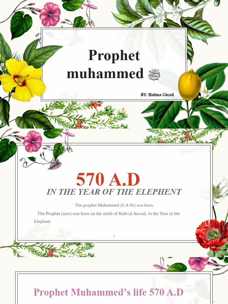 Life of Prophet Muhammad (570 A.D.) | PDF | Muhammad | Mecca