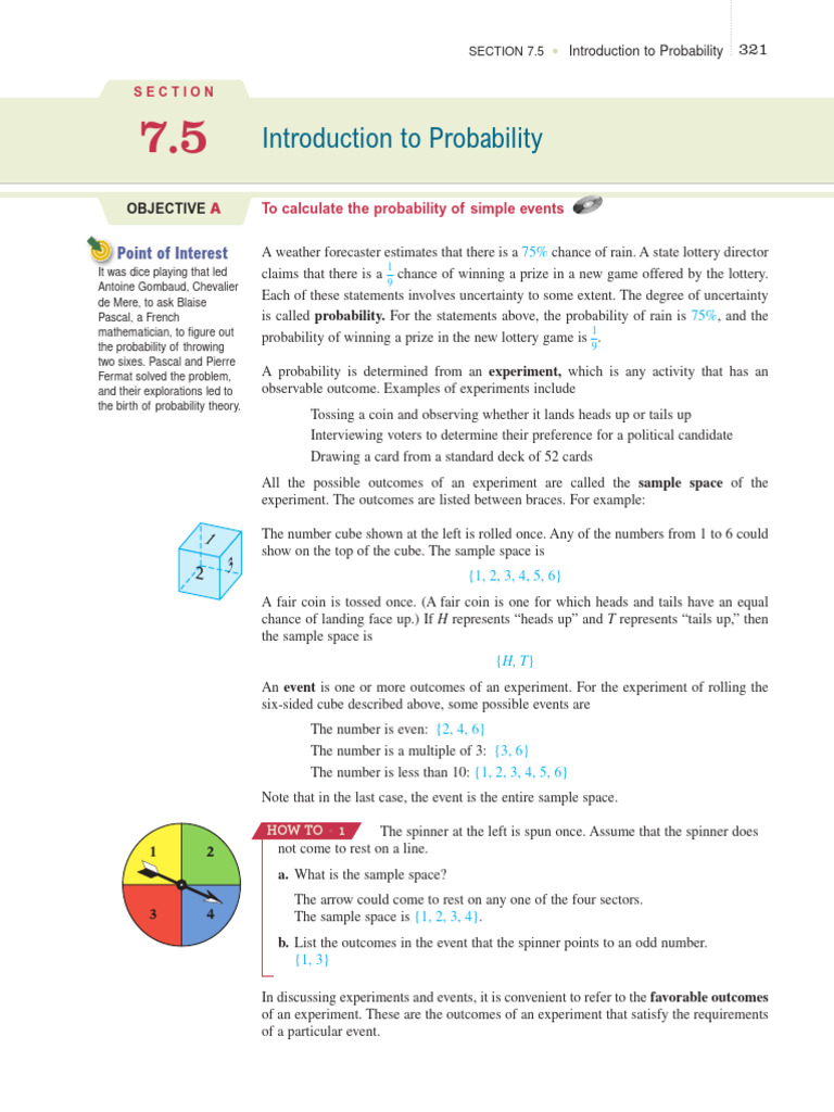 Math100Part2 ProbabilitySimpleEvents | PDF | Probability | Dice