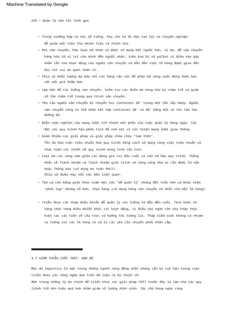 Lean Transportation Management Using Logistics As A Strategic ...