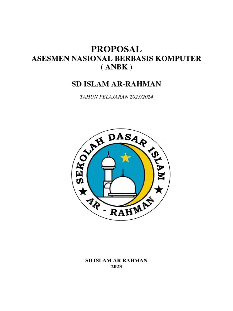 Proposal ANBK SD 2023 Edit | PDF