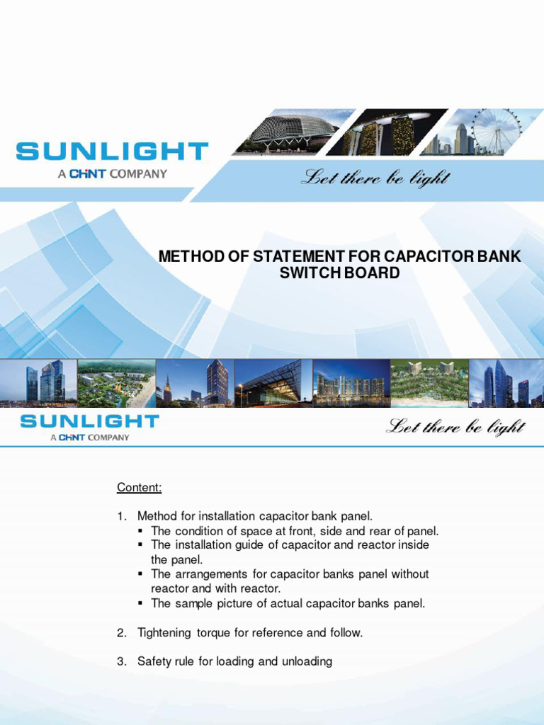 Sunlight-MOS For Capacitor Bank | PDF