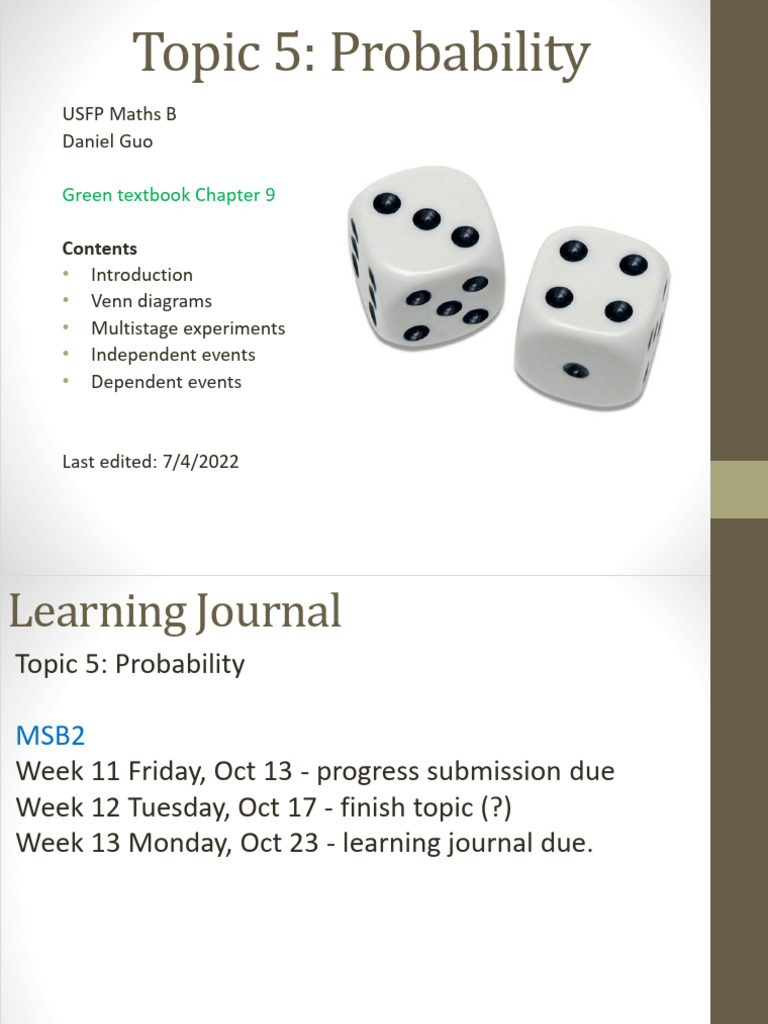 Topic 5- Probability | PDF