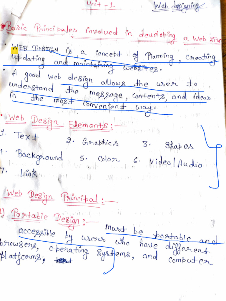 Web D Unit 1 | PDF | Websites | Html