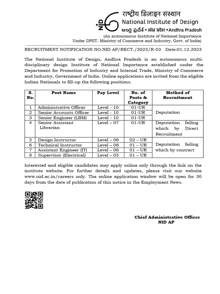 Recruitment Notification | PDF | Design | Libraries
