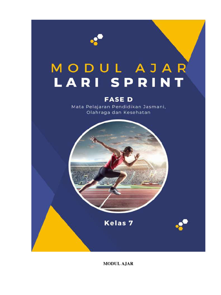 Modul Ajar - Mengenal Tehnik Dasar Lari Sprint | PDF