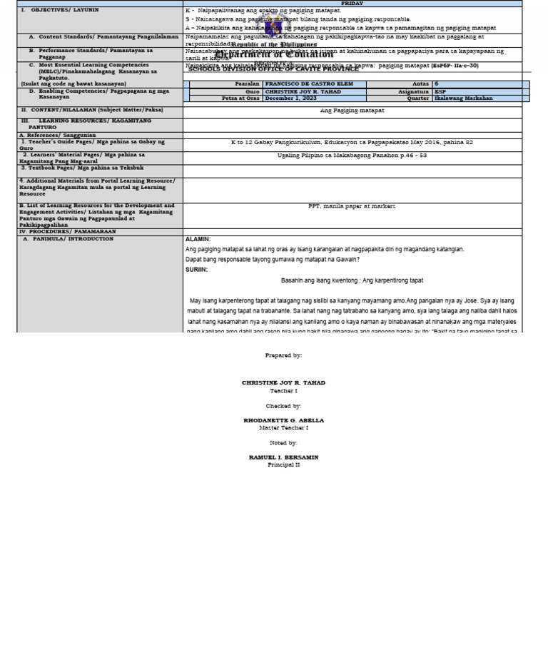 Q2 - Esp-Week4 Day5 | PDF