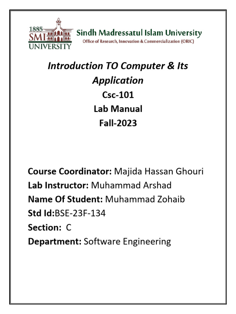 Muhammad Zohaib | PDF | Html | Microsoft Excel
