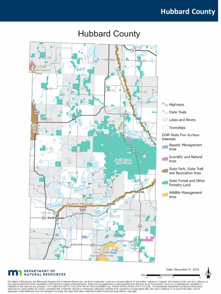 Hubbard County DNR Land Map 2023 | PDF