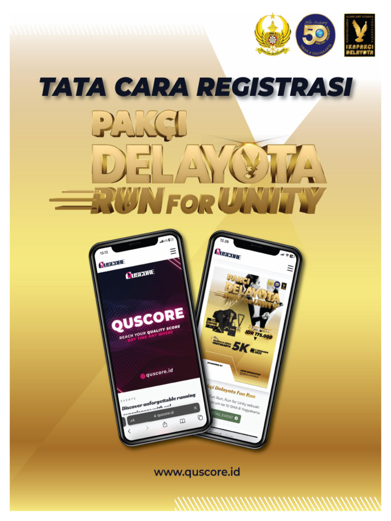 Tata Cara Registrasi Pakçi Delayota Run for Unity | PDF