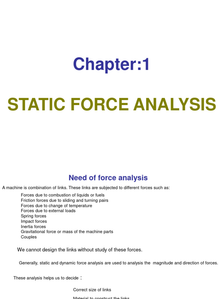 Ch1 Static Forces | PDF | Force | Metrology