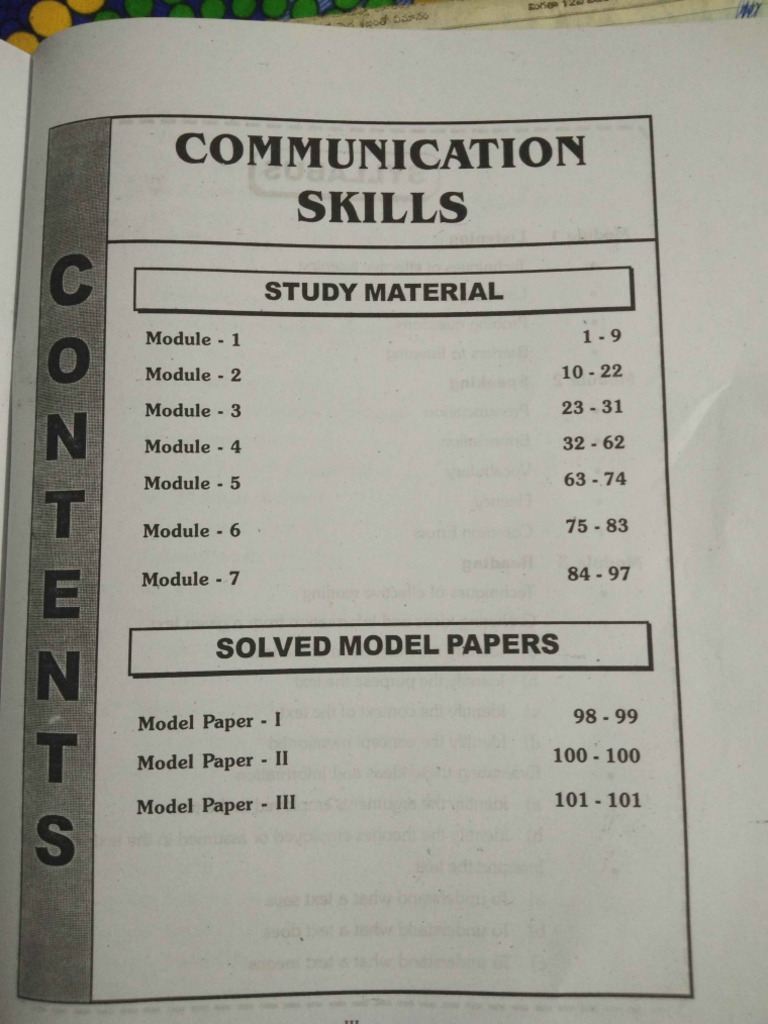 Communication Skills (Sec .p2) | PDF