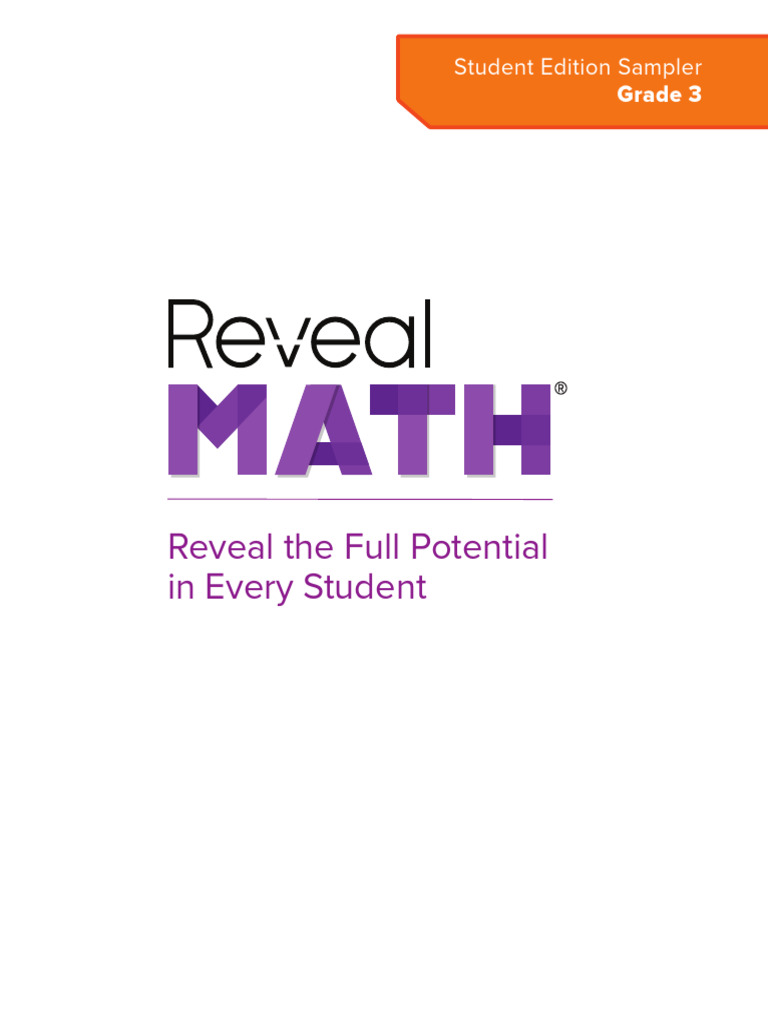 Reveal Math Se Grade 3 Unit2 Sampler | PDF | Numbers | Mathematics