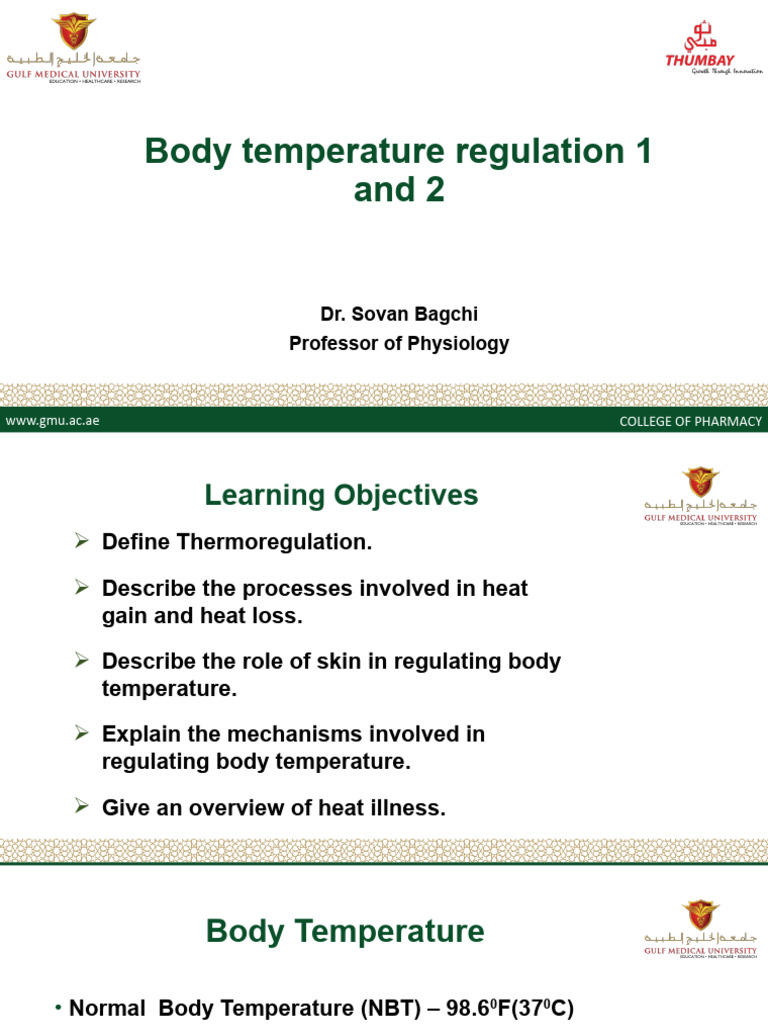 Body Temperature Regulation | PDF | Thermoregulation | Heat Transfer