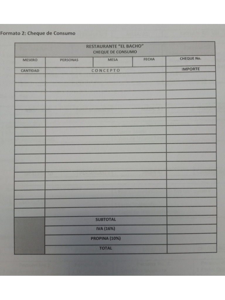 Cheque de Consumo | PDF