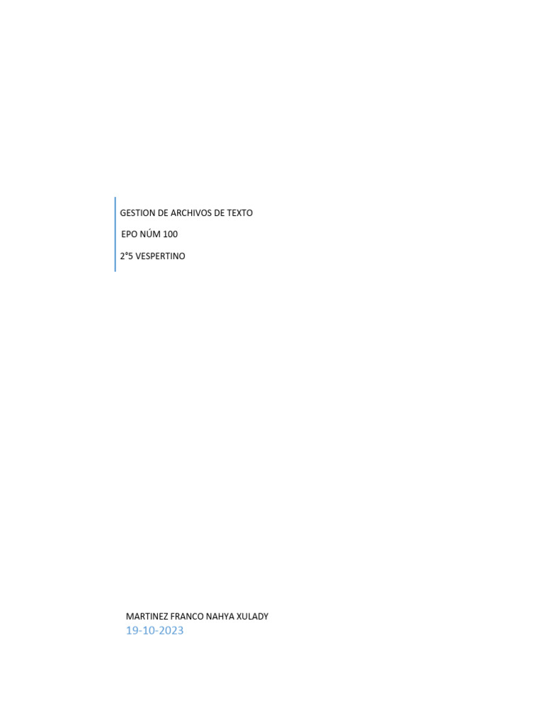 GESTION DE ARCHIVOS DE TEXTO Practica.3 | PDF