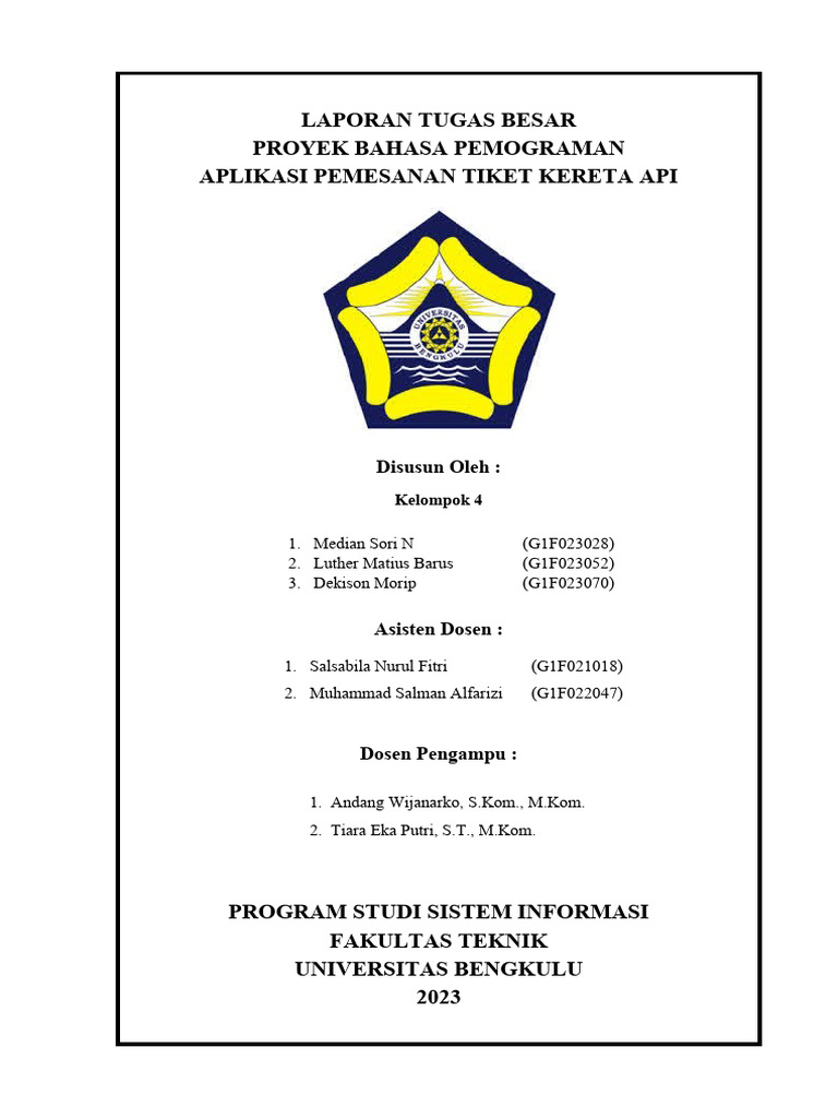 Laporan Tubes Kelompok 4 | PDF | Komputer