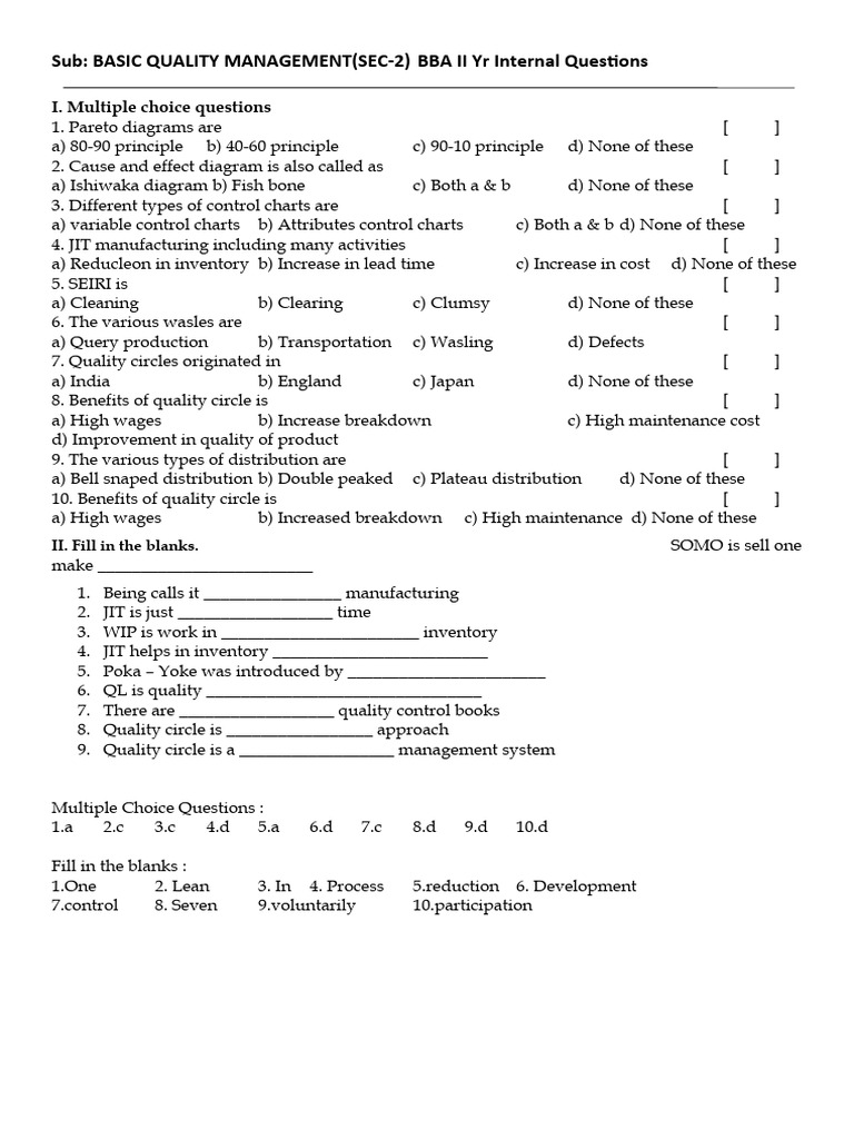 Basic Quality Management | PDF | Computers