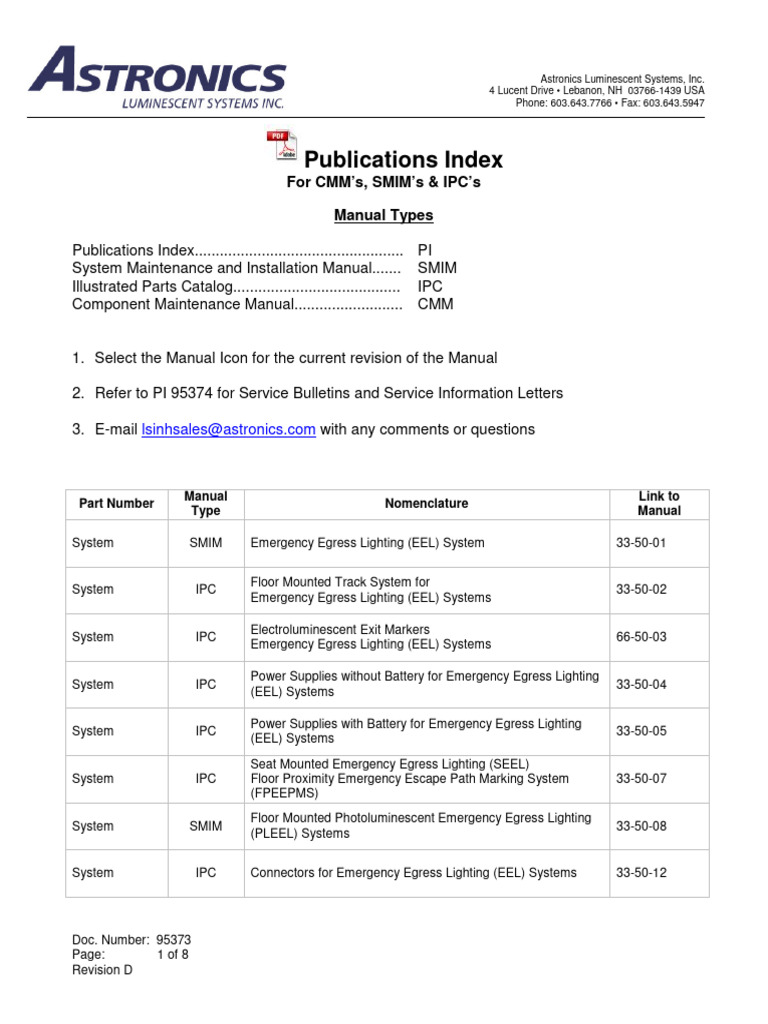 CMM-6996 Emergency Lighting Manual | PDF | Electronics | Electrical ...