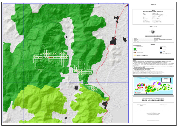 PETA PLOT RHL KSB Lembar 1 | PDF