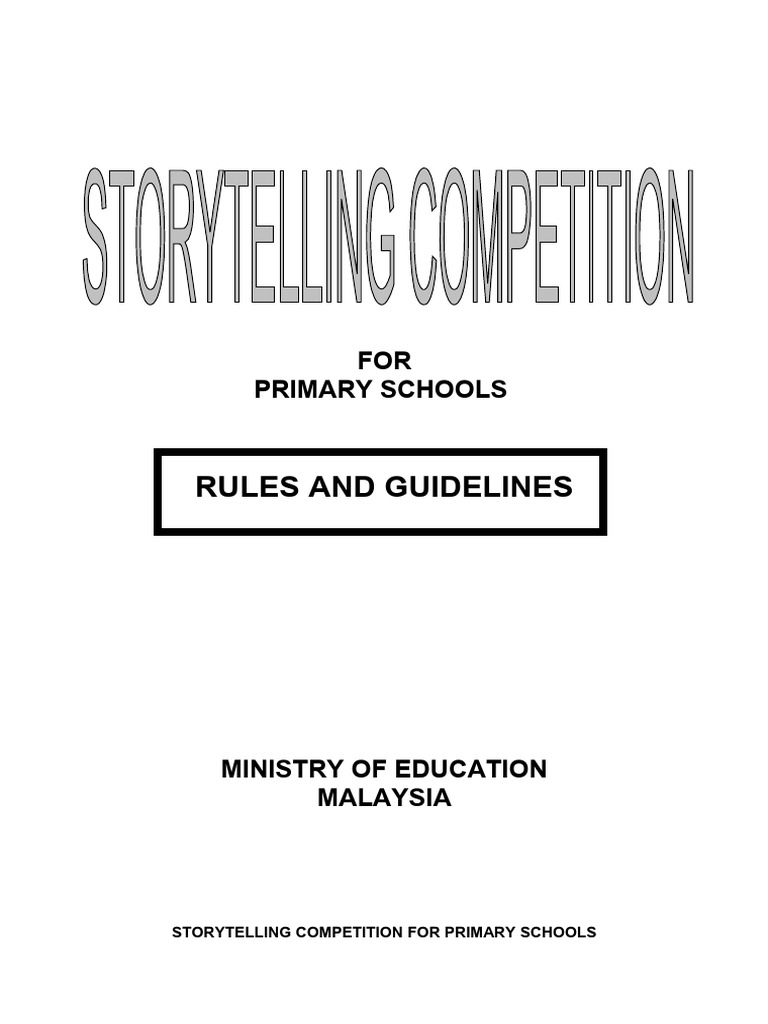Storytelling Competition Guidelines Malaysia | PDF | Storytelling ...