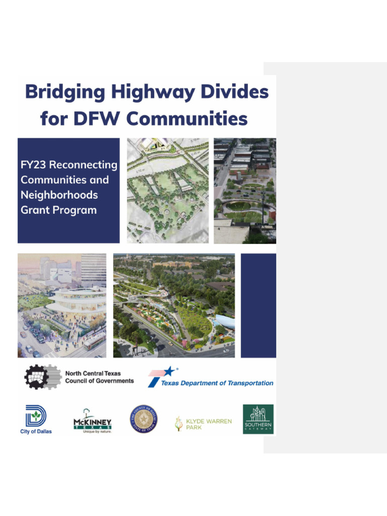 Final RCN Draft - Project Partner Review - McKinney Comments | PDF | Dallas | Highway