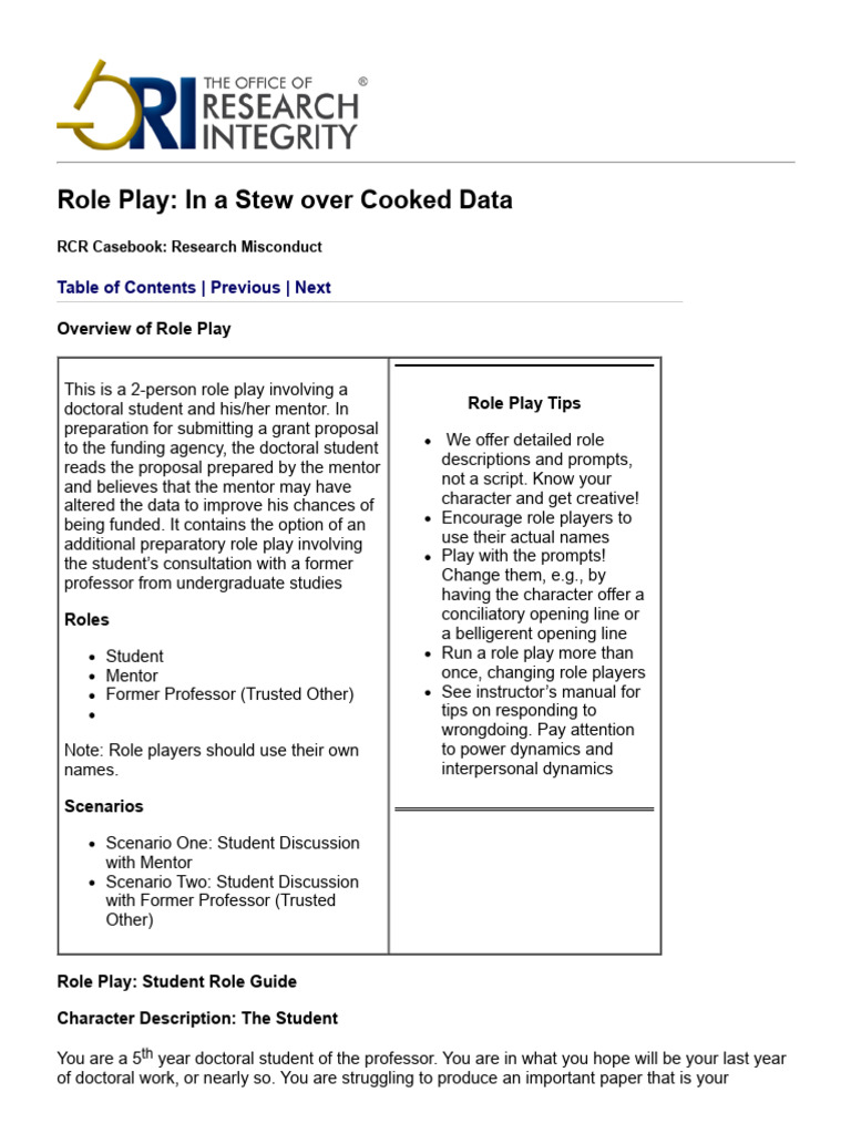 Role Play | PDF