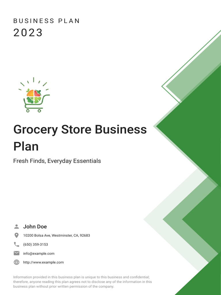 Grocery Store Business Plan 2023 | PDF | Retail | Marketing
