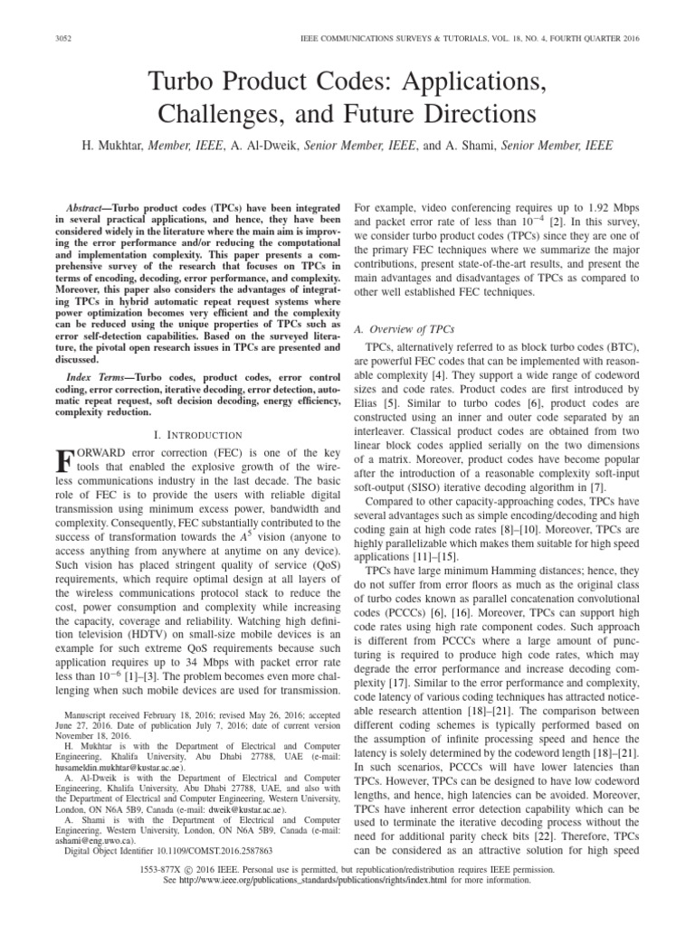 2016haaturbo 16 | PDF | Low Density Parity Check Code | Code