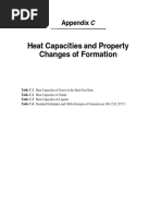 Appendix C Heat Capacities | PDF | Chemical Substances | Physical Chemistry