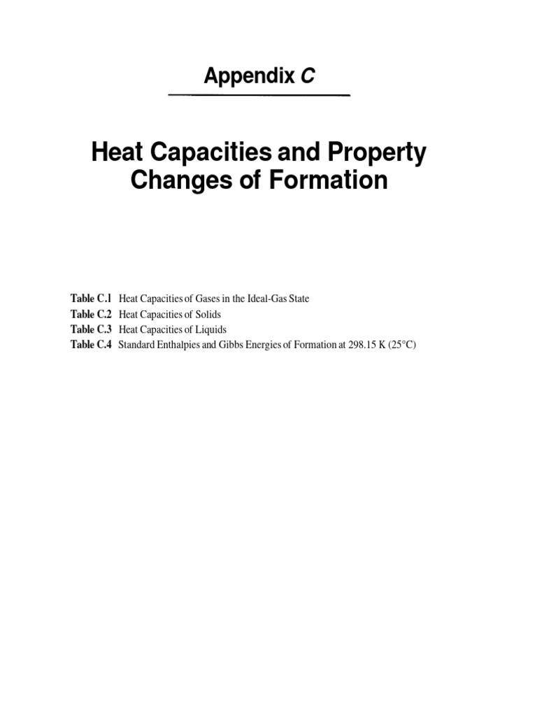 Appendix C Thermo | Download Free PDF | Oxide | Sodium Hydroxide
