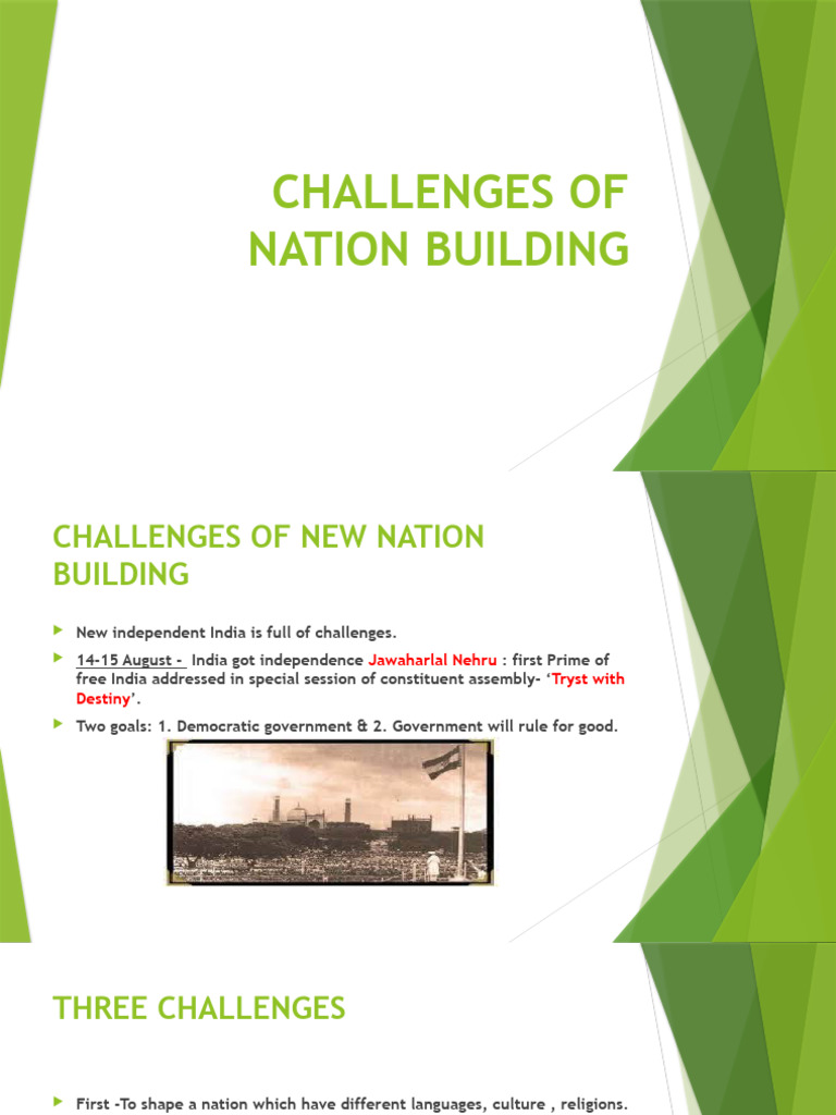 Challenges of Nation Building | PDF | Partition Of India | Pakistan
