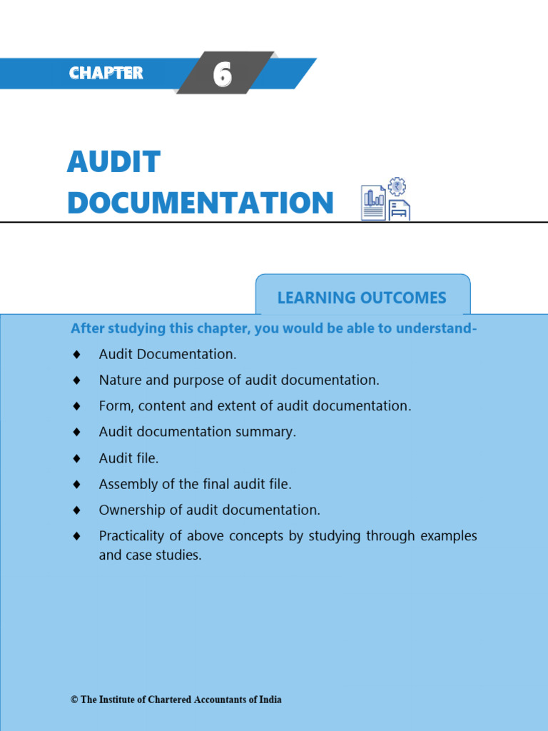 Chapter 6-Audit Documentation | PDF | Audit | Auditor's Report