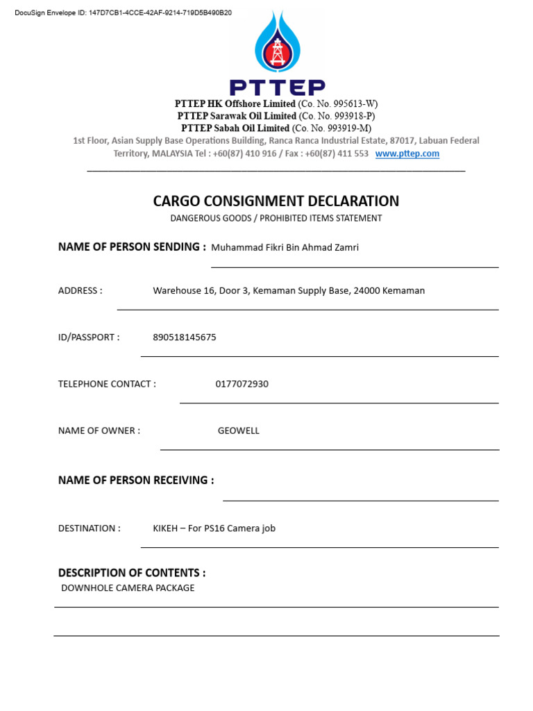 Ccd-Mom-Whs-Mro-Prd-Mtn-Sb-23-0262 Approved | PDF