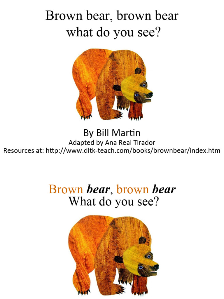 Brown Bear, Brown Bear | PDF