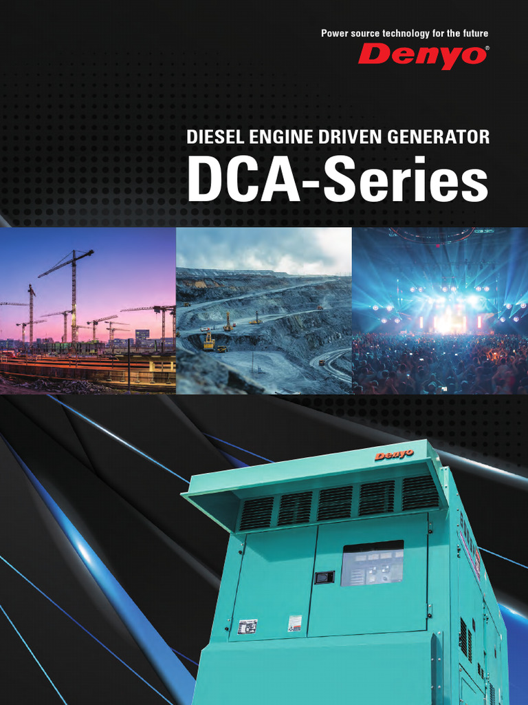 Denyo DCA-Series Generator Overview | PDF | Electric Generator | Diesel ...