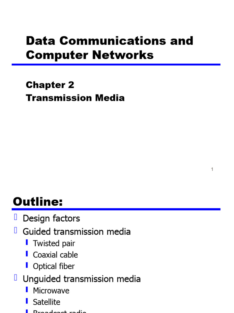 2.transmission Media | PDF