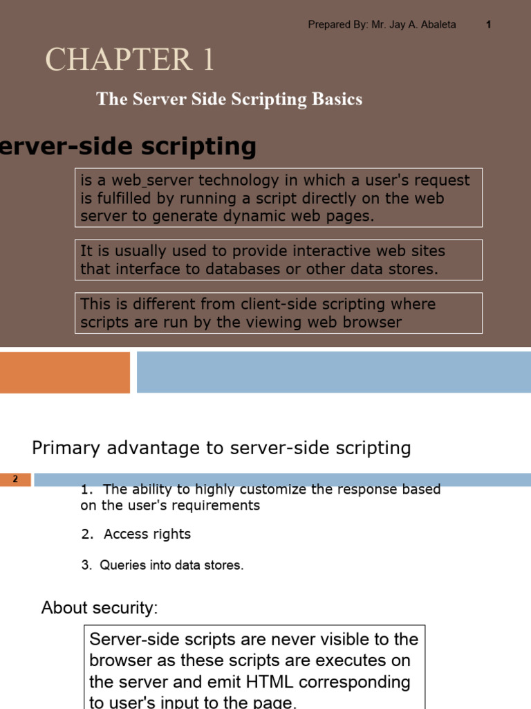 Chapter 1 IP | PDF | Php | Dynamic Web Page