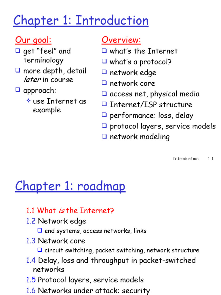 Chapter1-part1 | PDF | Computer Network | Transmission Control Protocol
