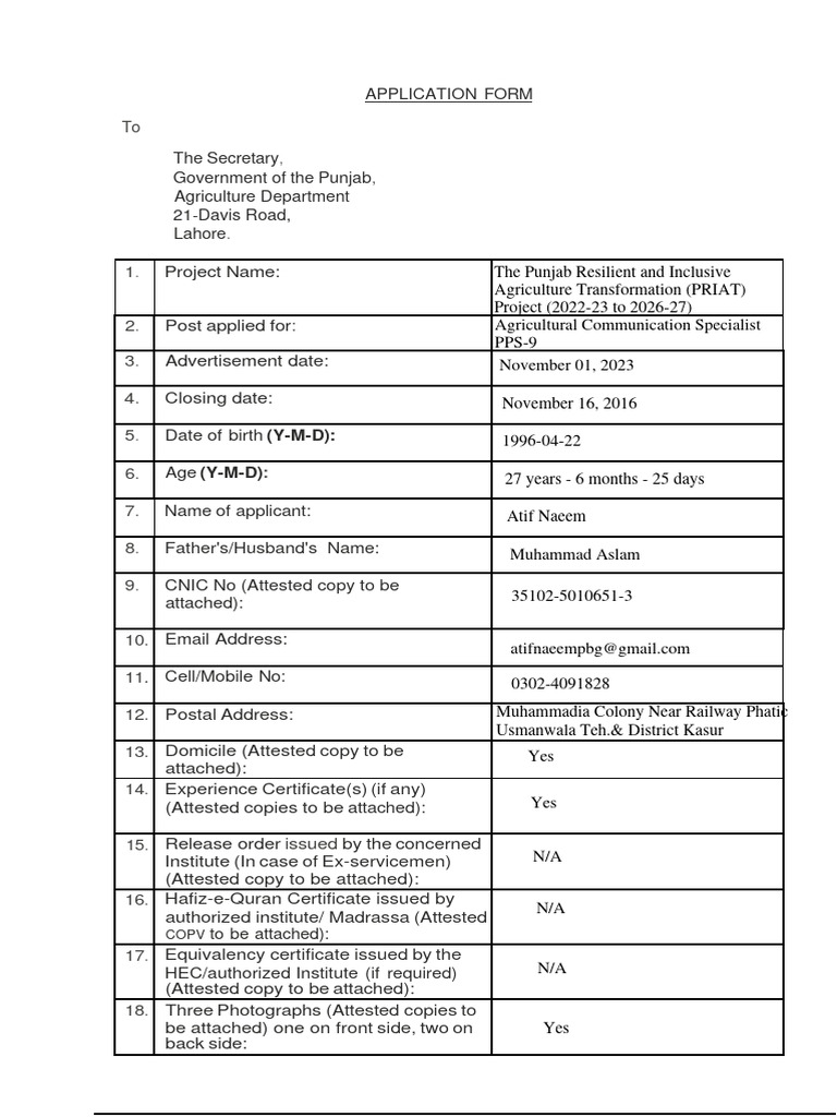 Application Form OFWM | PDF