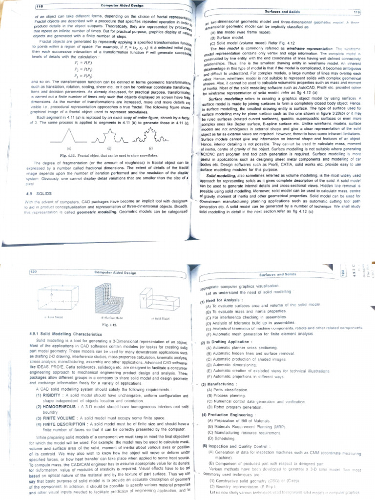 Cad Notes-1 | PDF | Computer Aided Design | Geometry