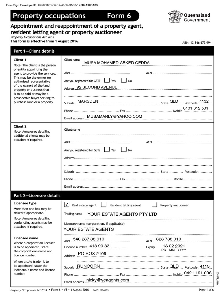 Please DocuSign Form 6 - 92 Second Ave | PDF | Auction