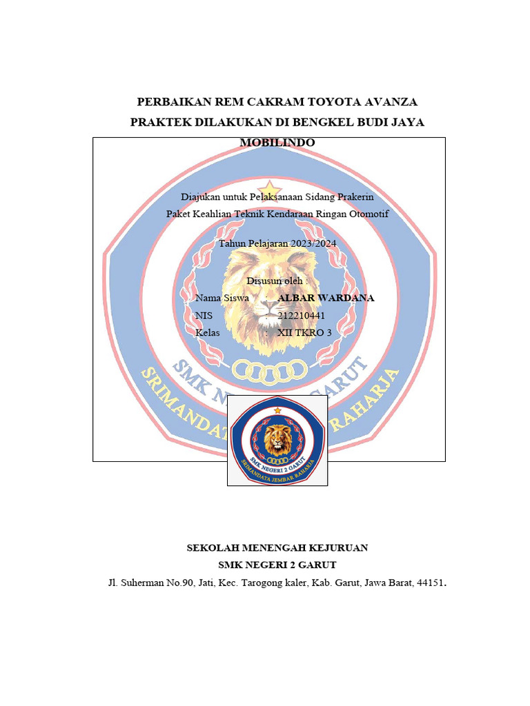 Contoh Laporan TKR | PDF