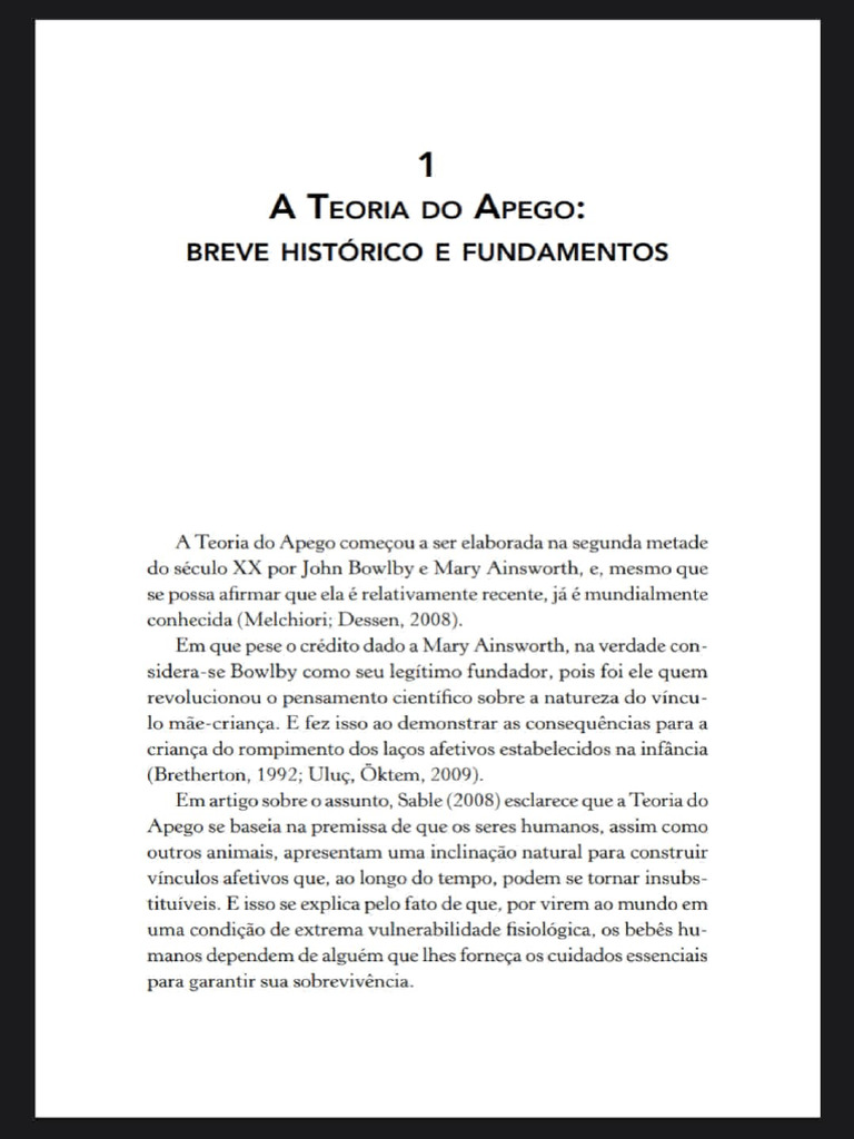 Teoria Do Apego | PDF
