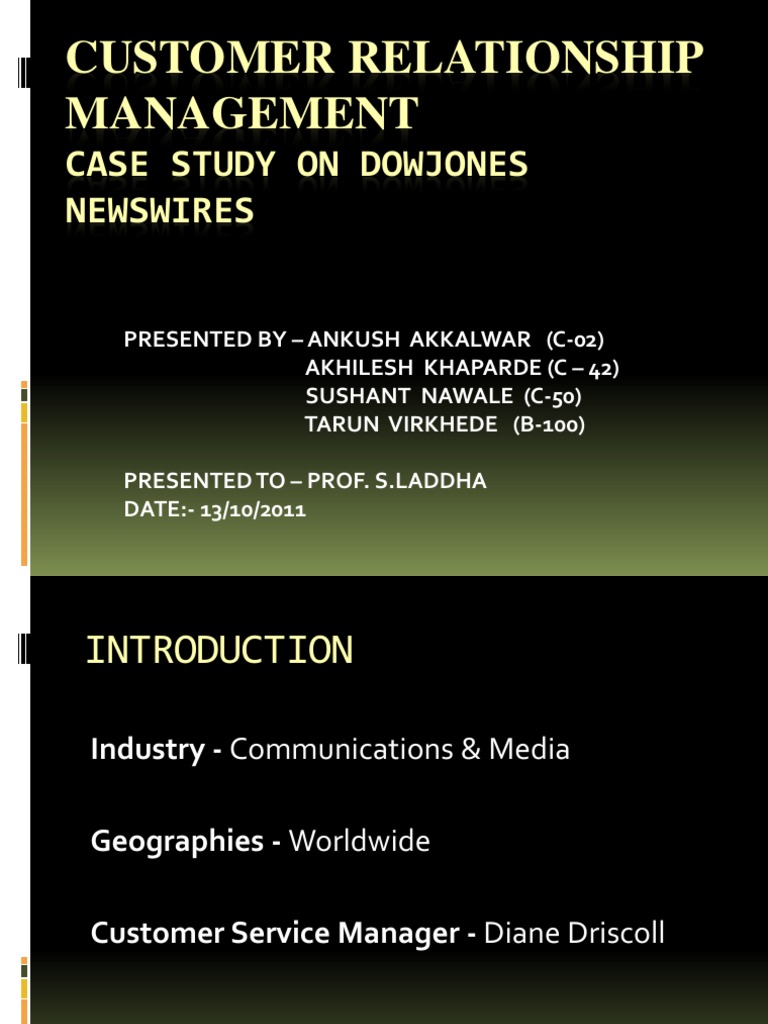 CRM Case Study | PDF | Salesforce.Com | Customer Relationship Management