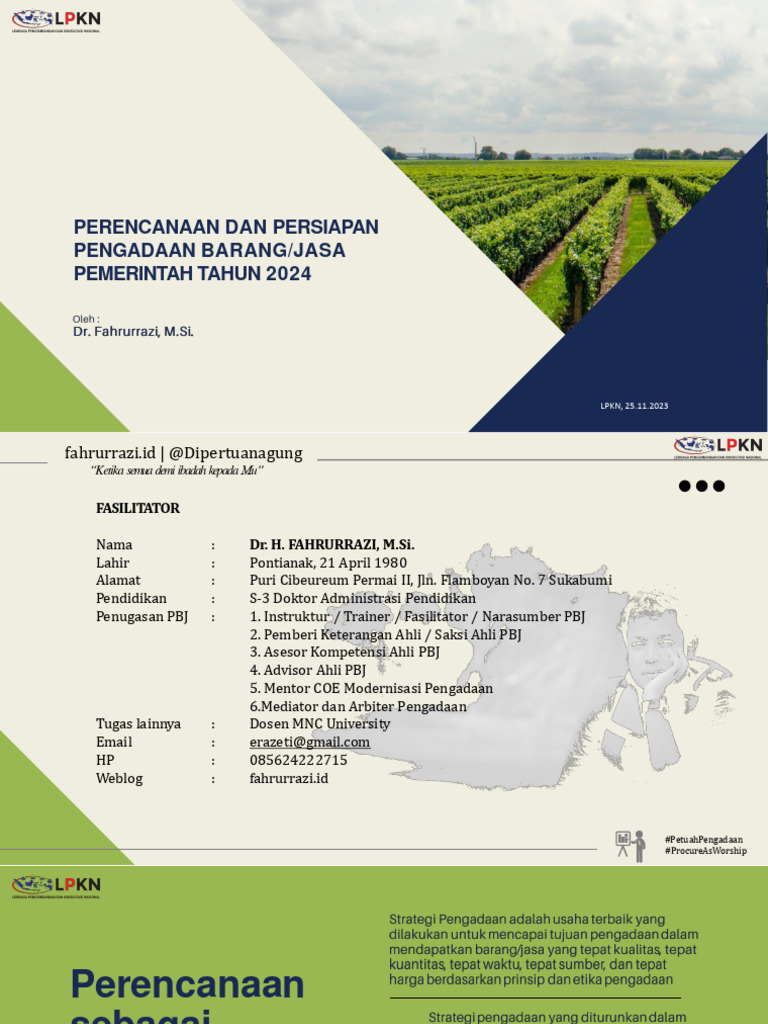 Perencanaan Pengadaan | PDF