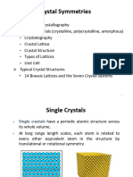 Chapter 1 Crystal Structure | PDF | Crystal Structure | Lattice (Group)