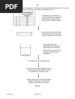 Water Potential of Potato Tissue Experiment | PDF | Osmosis
